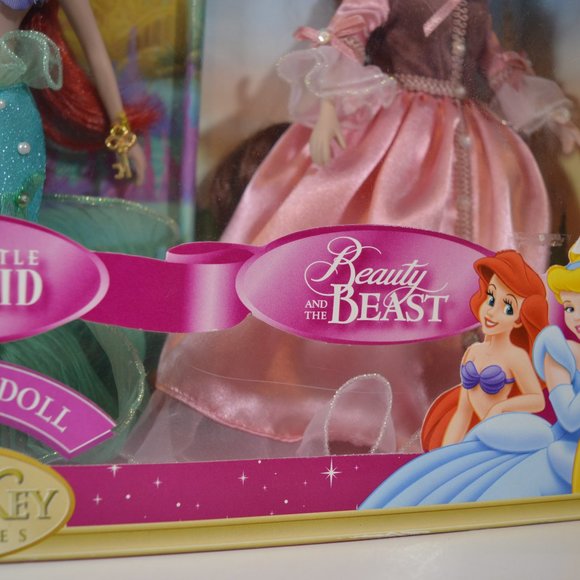 Disney | Other | Disney Princess Brass Key Keepsakes Porcelain Dolls ...